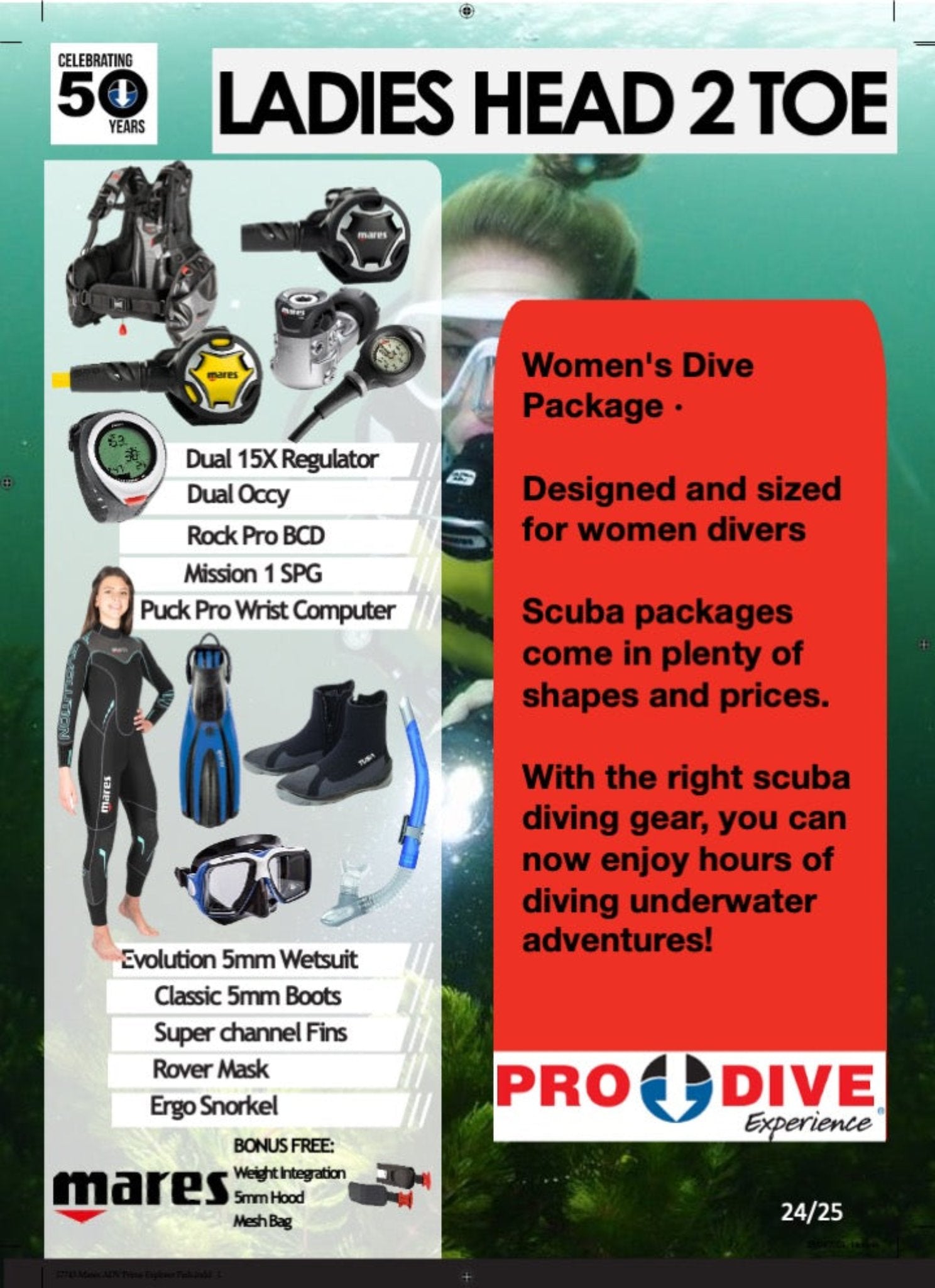 Head to toe scuba package, prodive. central coast – Pro Dive Central Coast